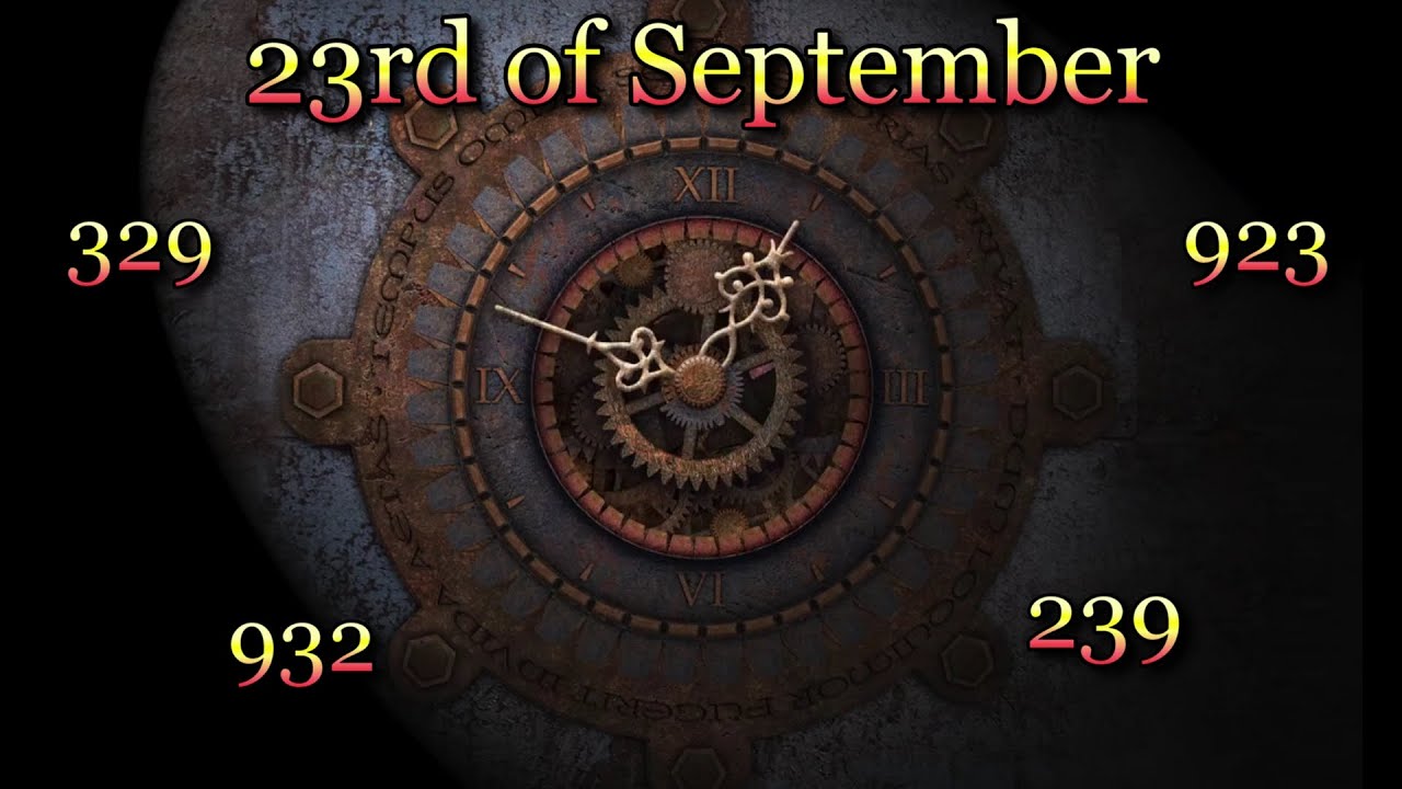 23rd of September - 923 - 239 - 329 .... ? A reading with Crystal Ball ...