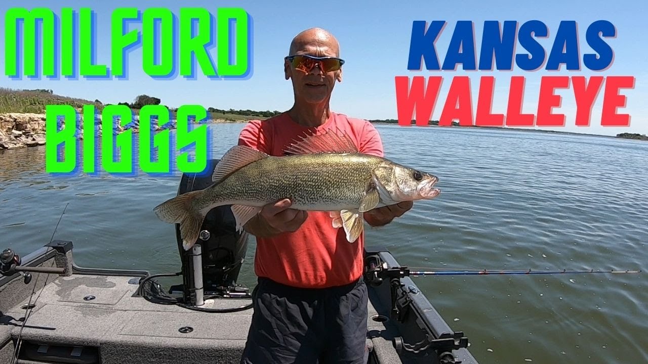 Milford Biggs Summer Time Walleyes Kansas Fishing - YouTube