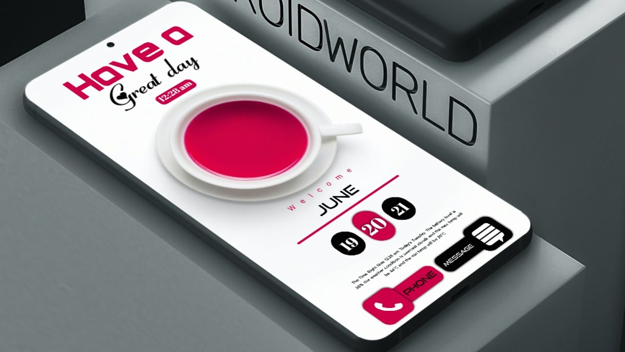 Home Screen Setup Tutorial 2023 ⋆ Nova Launcher setup Android ⋆ Whit And Red Setup !🔥 - YouTube