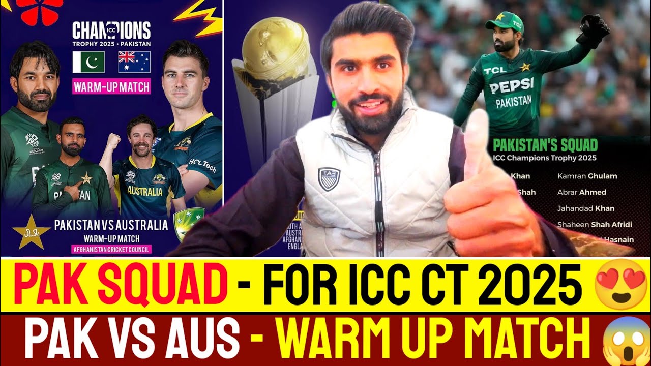 Pakistan Squad For Champions Trophy 2025 | 5 New Players Entry | Pak vs ...