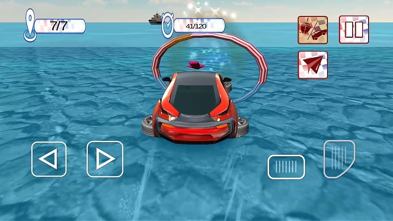 Water Surfing Flying Car Game || Water Surfer Floating Car Racing Game ...