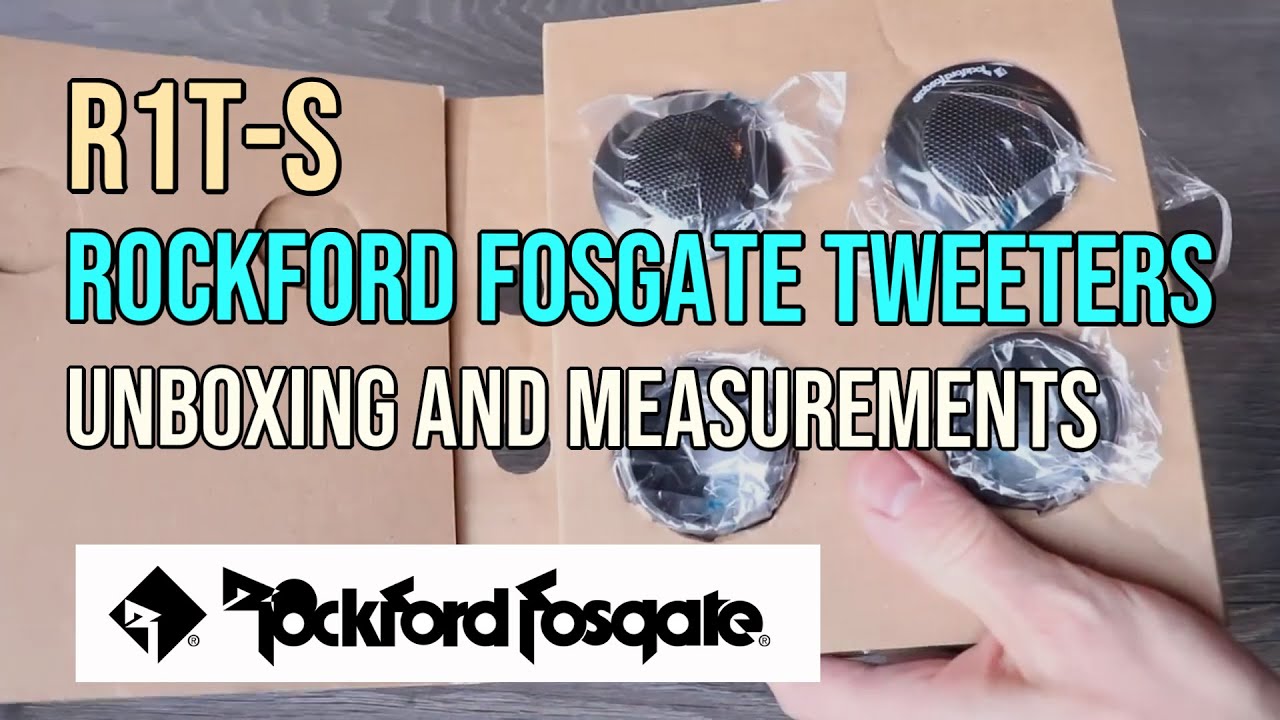 Rockford Fosgate R1T-S Tweeters Unboxing and Measurements - YouTube