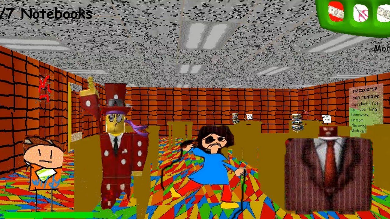 Wildy's Bsasicses in Ecucatnorn an lerning - Baldi's Basics Mod - YouTube