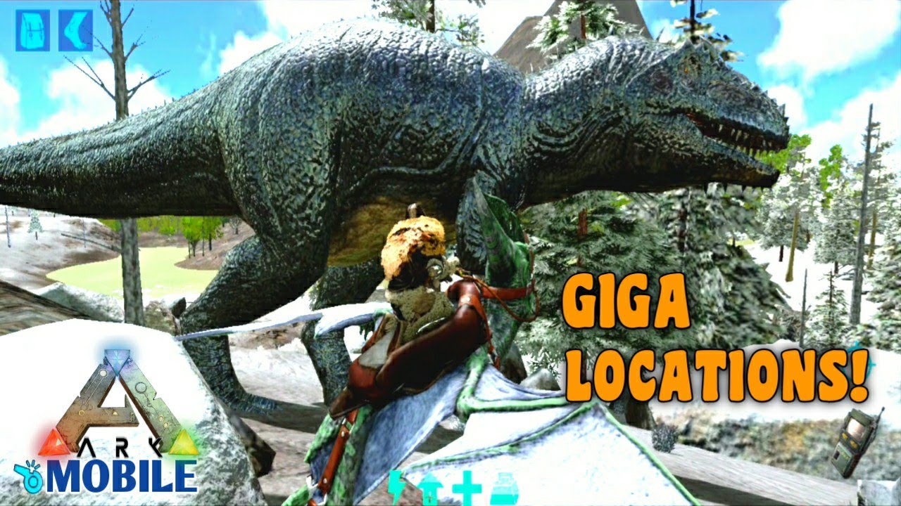Ark Mobile Giga Location Ark Mobile Giga Spawn Locations Ark Mobile