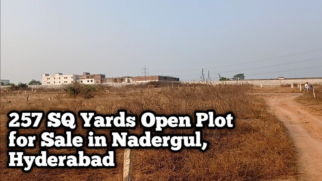 257 SQ Yards Open plot for sale in Nadergul, Hyderabad - YouTube