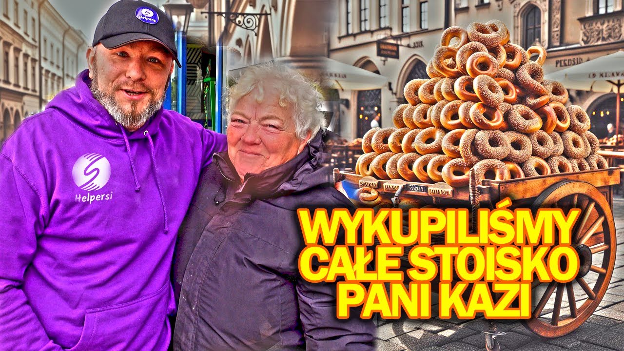 Rozdaliśmy obwarzanki w całym mieście. - YouTube