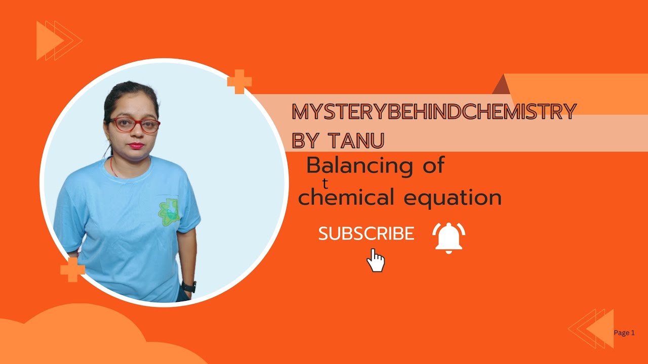 balancing of chemical reaction - YouTube