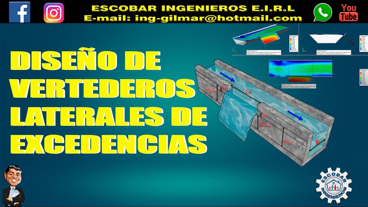 DISEÑO DE VERTEDERO LATERAL-PARTE 3 - YouTube