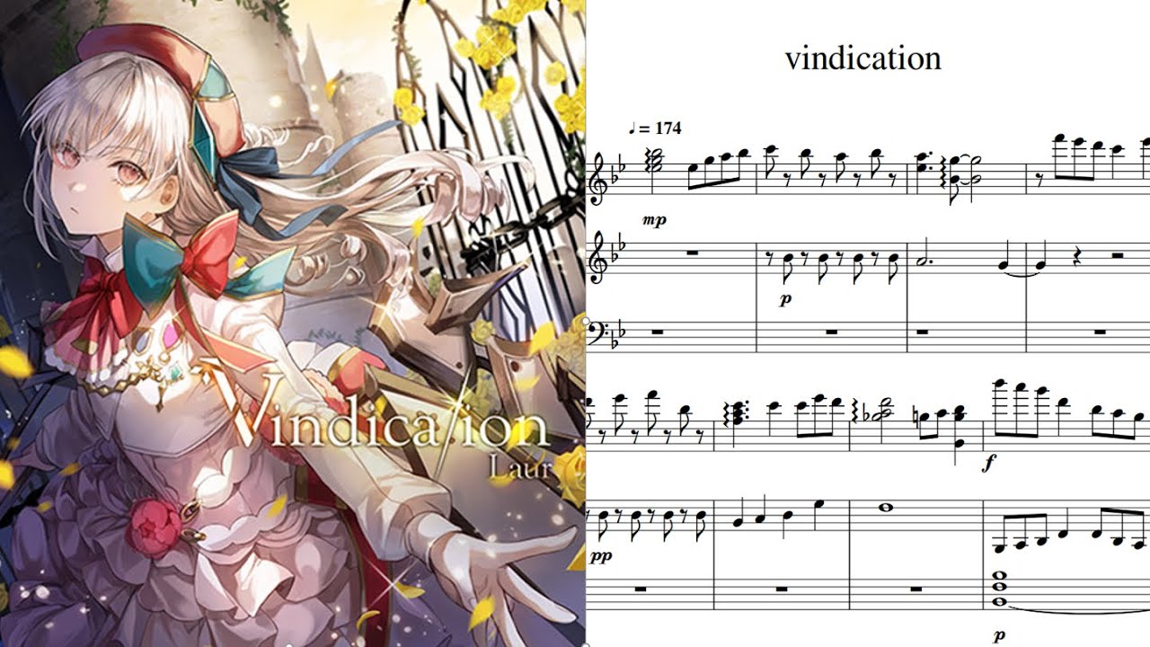 【arcaea】vindicationを耳コピしてみた - YouTube