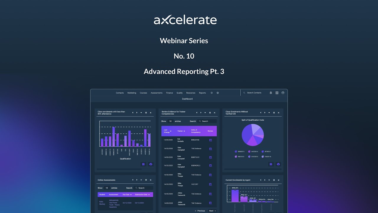 aXcelerate Webinar Series: Advanced Reporting Pt 3 - YouTube