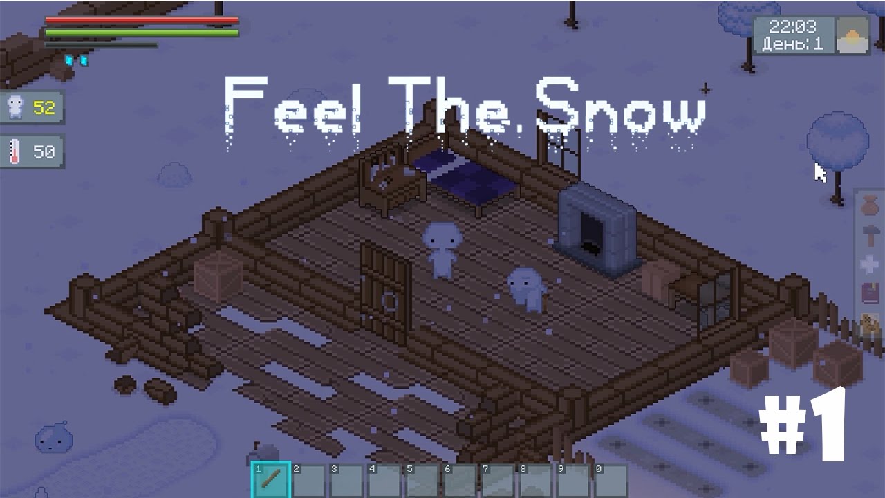 Feel the Snow #1 - Новая пиксельная RPG-песочница - YouTube