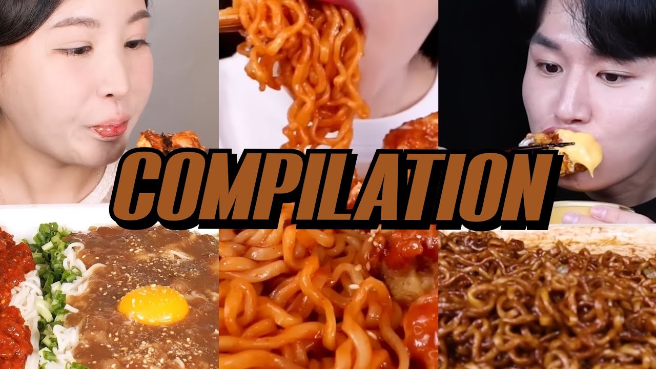 COMPILATION asmr eating | mukbang chicken, noodles and more | best asmr ...