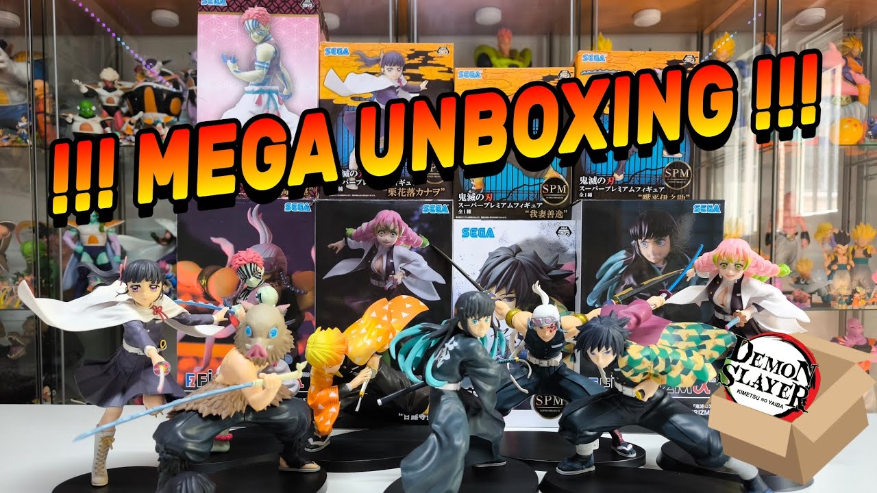 MEGA UNBOXING DEMON SLAYER KIMETSU NO YAIBA (SEGA SPM Y FIGURIZMA ...