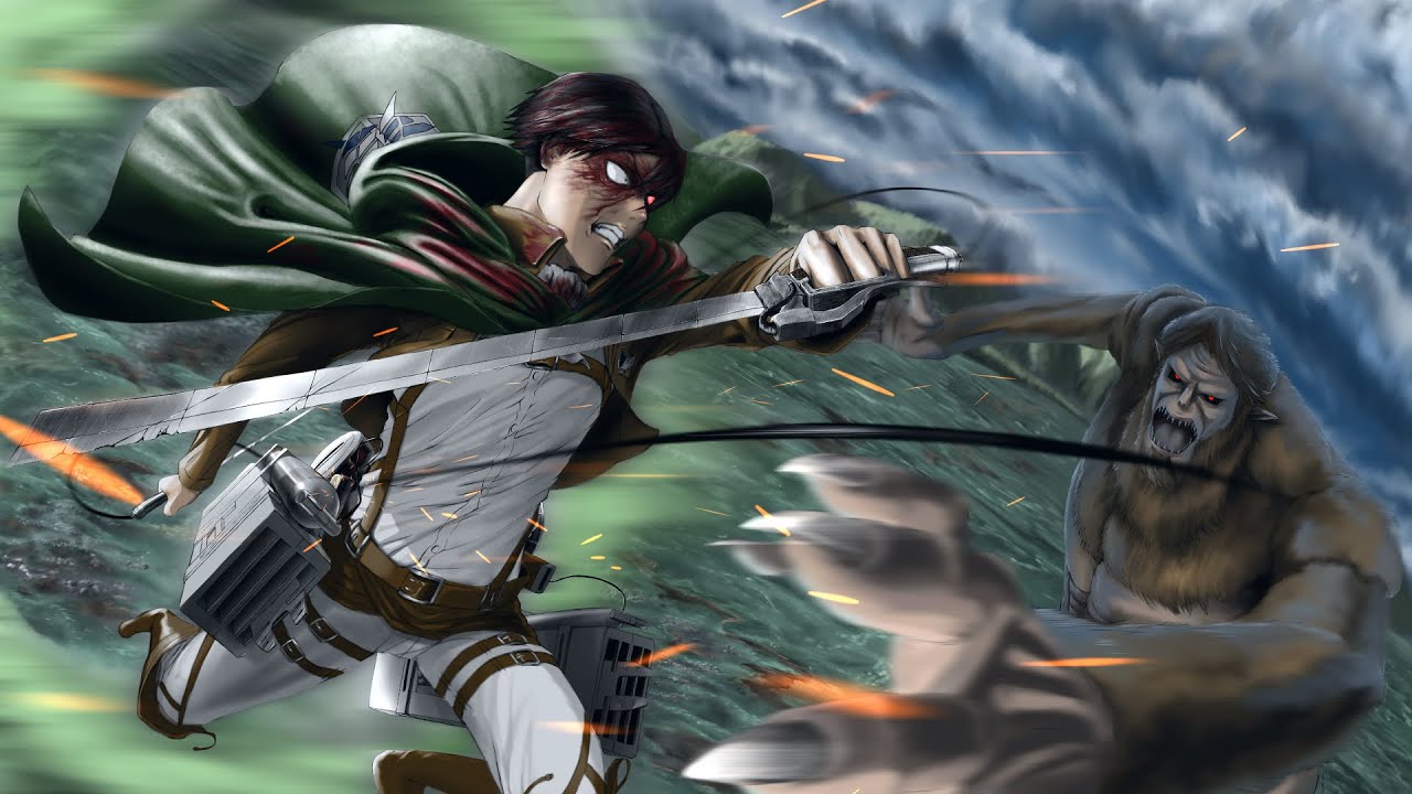 Levi Ackerman Fight Moment #leviackerman #attackontitan #zeke #life # ...