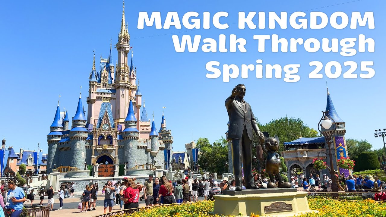 Magic Kingdom Walt Disney World Spring 2025 Walk Through 4K HDR - YouTube