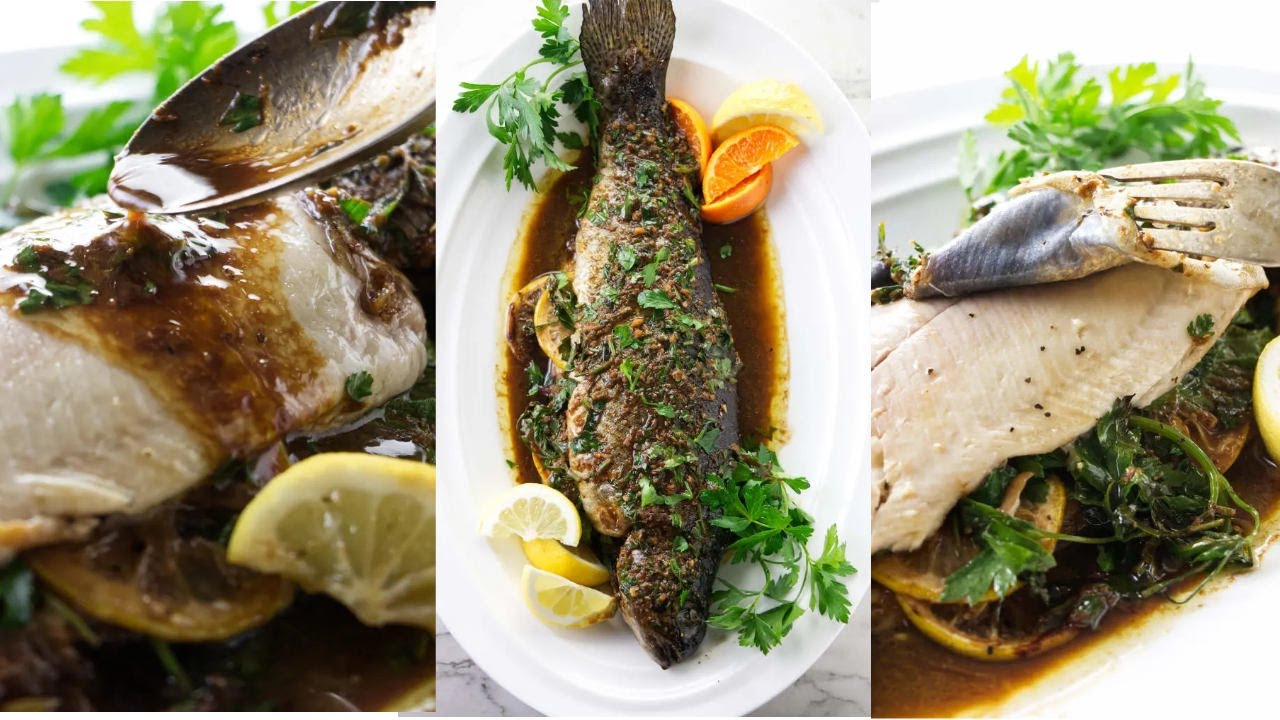 Whole Rainbow Trout Recipe with Soy-Citrus - YouTube