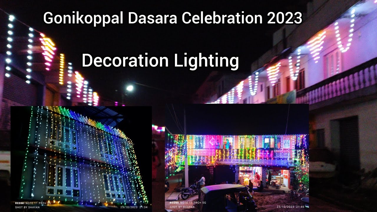 Gonikoppal Dasara Celebration 2023 | Decoration Lighting | Kodagu ...