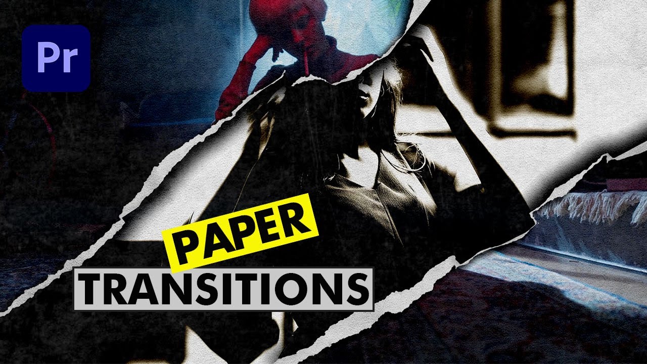 FREE Paper Rip Matte Transitions in Adobe Premiere Pro - YouTube