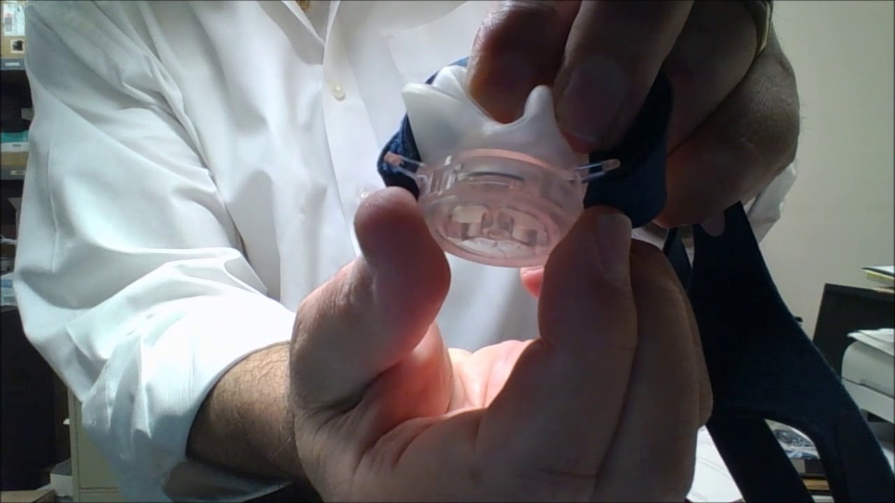 Optipillows EPAP Mask - Adjusting the resistance and pressure. - YouTube