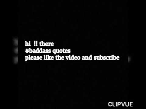 Interesting quotes in baddass life - YouTube