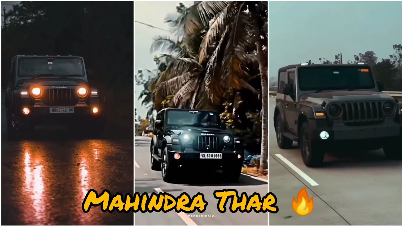 Part-7 | Instagram Trending Thar🔥 |Mahindra Thar😈Status 🔥| Insta Reels ...
