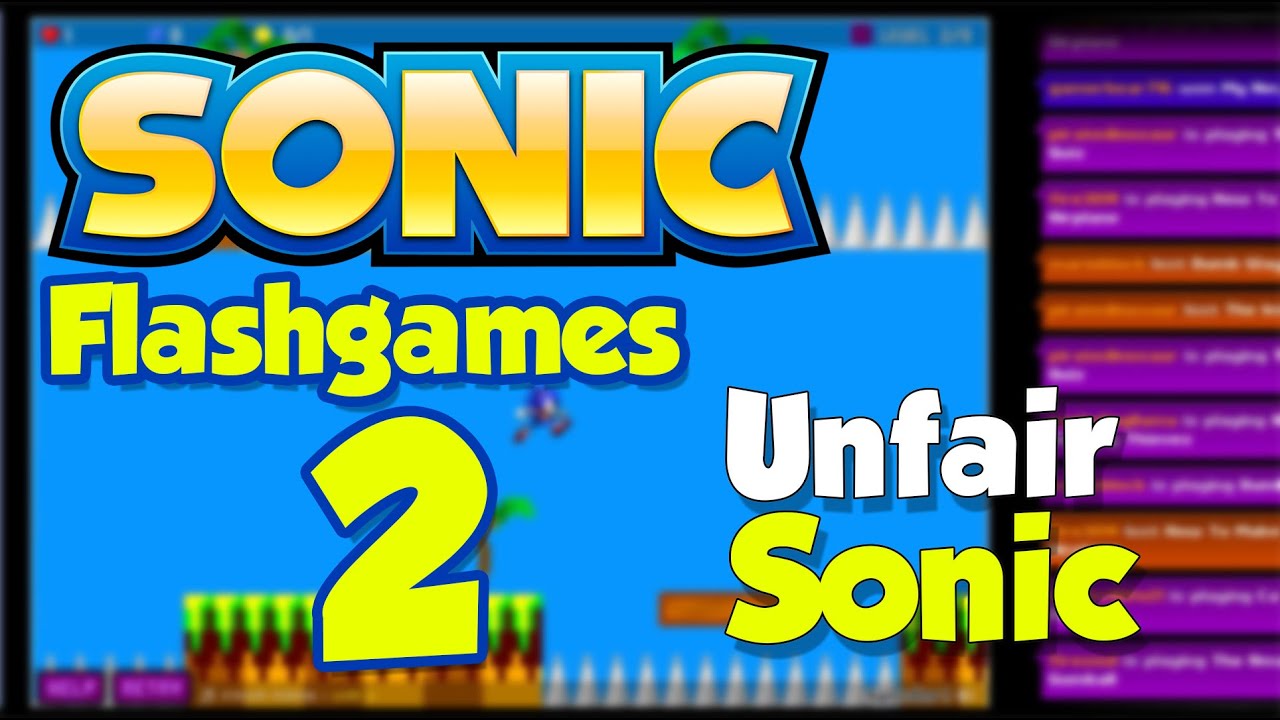 Let's Play Sonic Flashgames Part 2: Unfair Sonic - YouTube