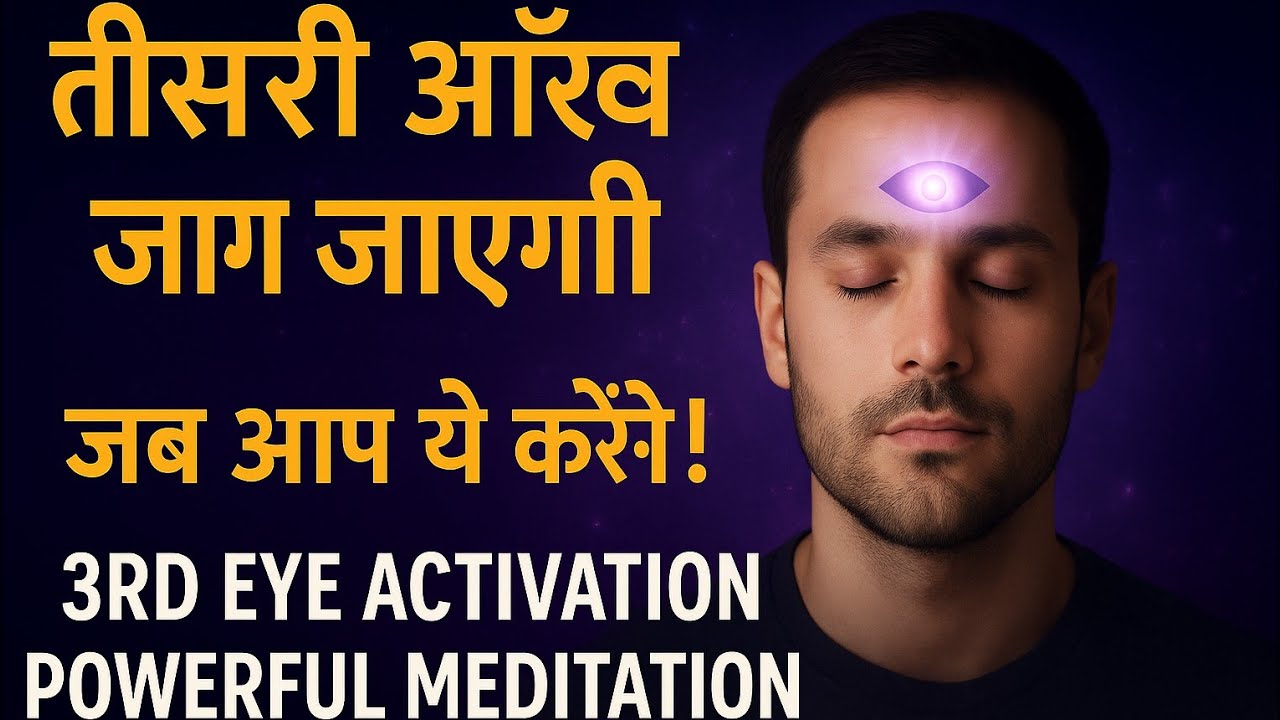 3rd Eye Meditation || How Activate 3rd Eye ? || तीसरी आँख खोलने की एक ...