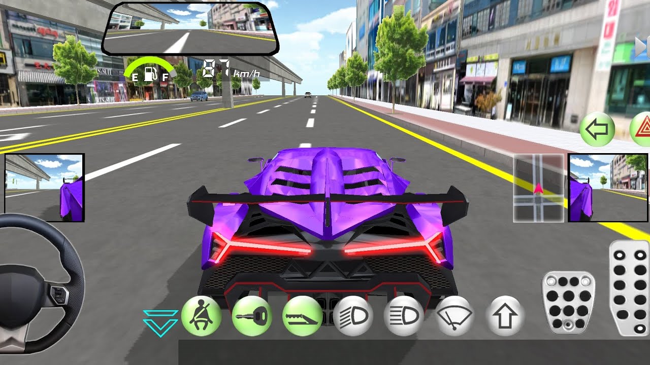 New purple super car For Parking - 3d Driving Class android game || Car ...
