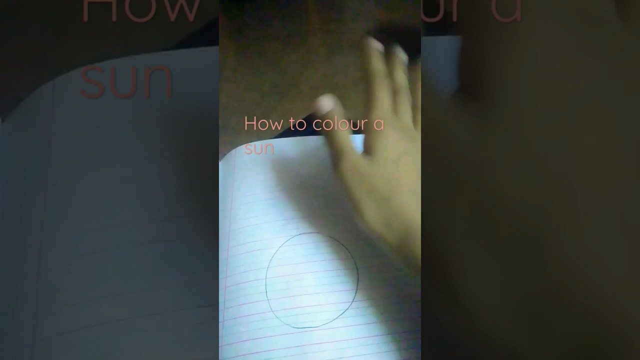 How to colour a sun ☀ #drawing #drawingtutorial #sun - YouTube