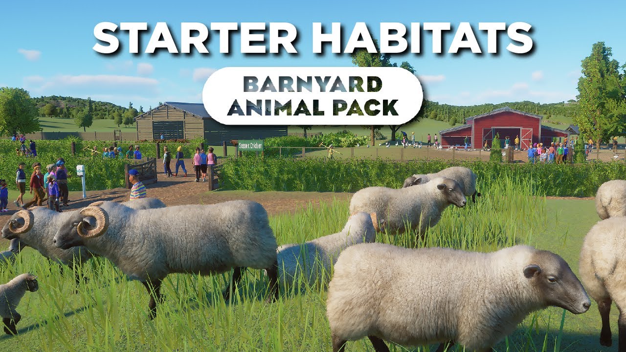 Encounter-ready starter habitats! Barnyard Pack Planet Zoo - YouTube