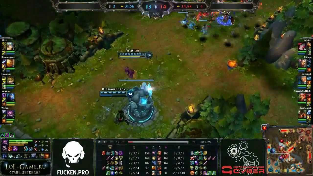 [lol-game.ru] Финал LAN-турнира в Питере (2 игра) - YouTube