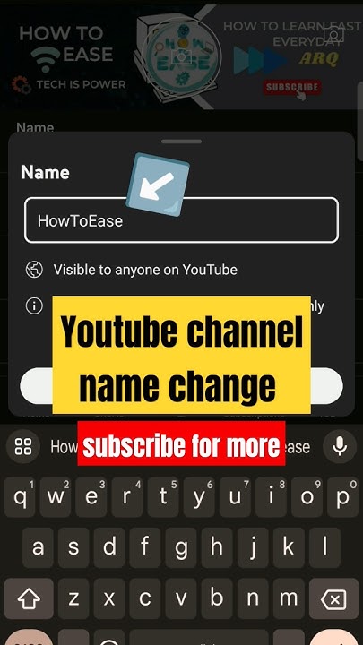 Change youtube channel name | how to change youtube channel name | # ...