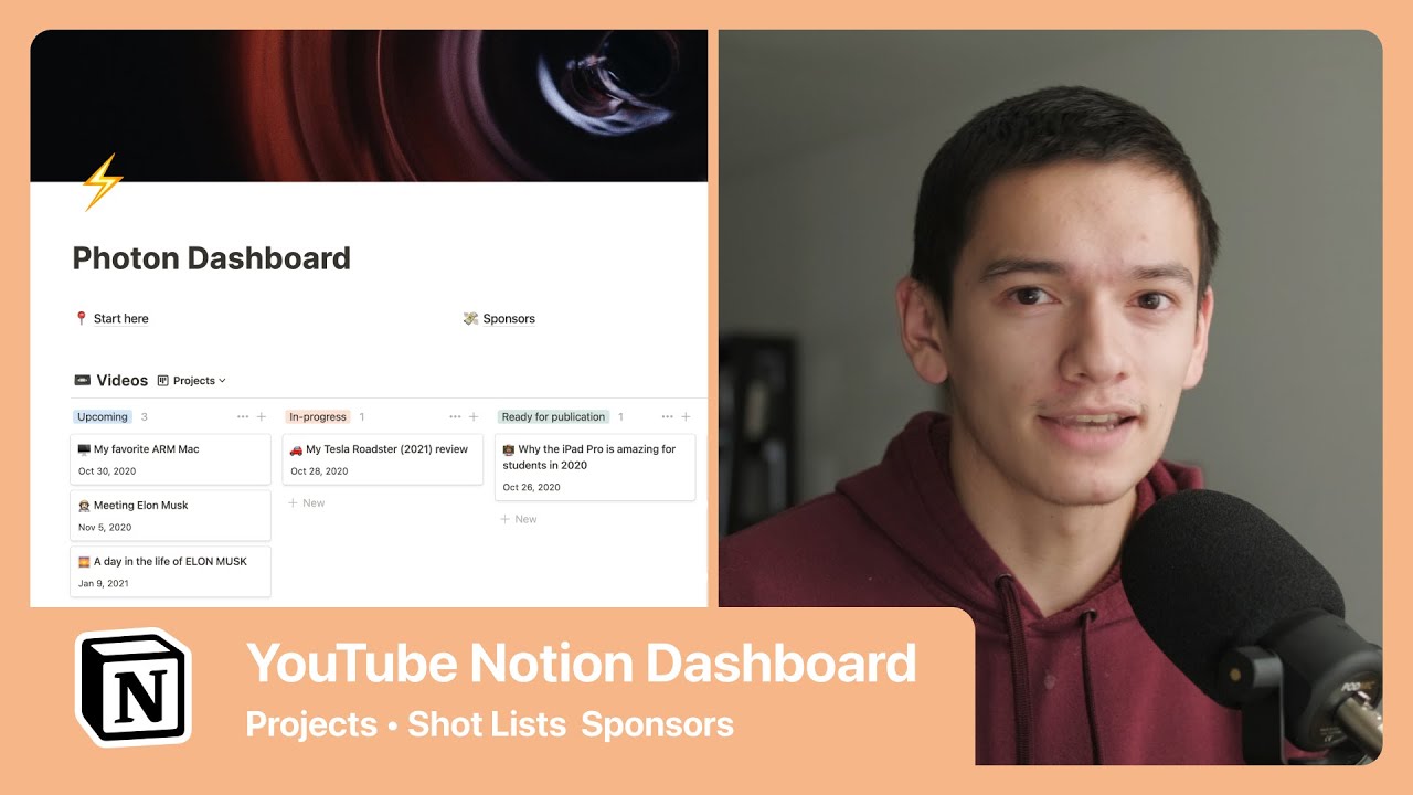 How I Use Notion To Manage My Youtube Channel (with Template!) - Youtube