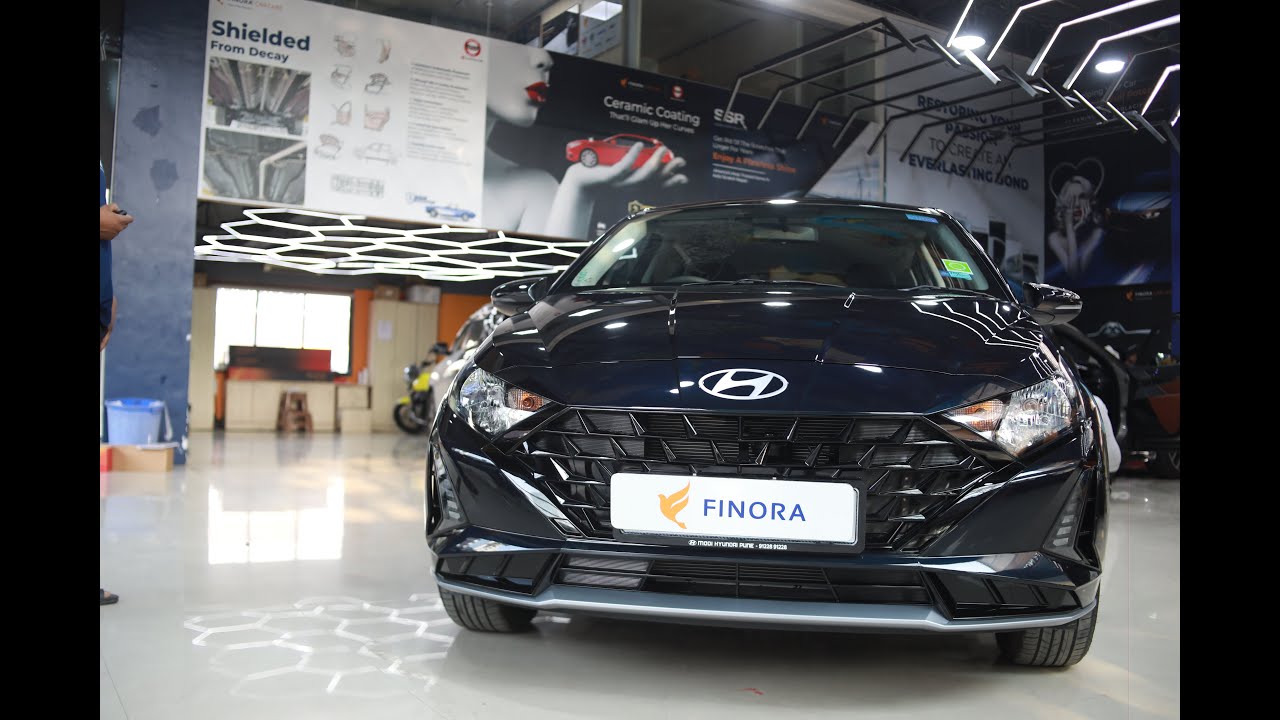 Finora Car Care: Graphene Coating on i20 - YouTube