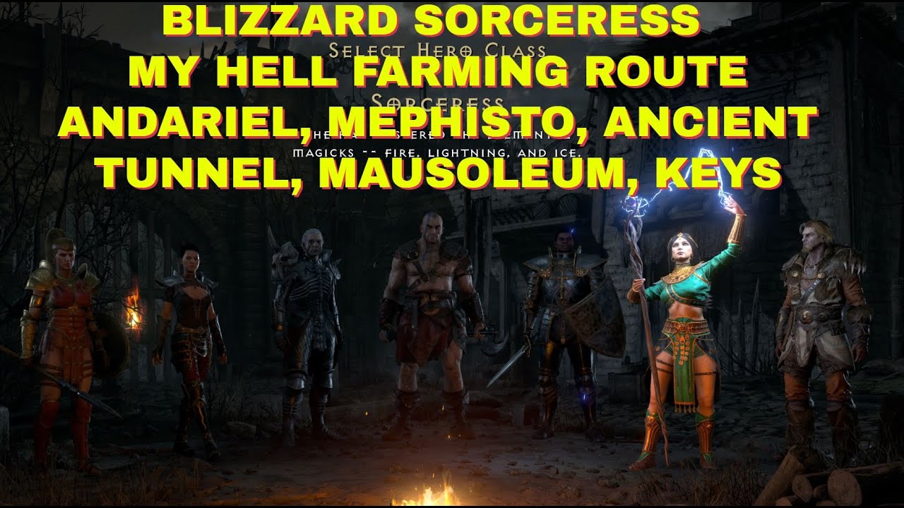 Diablo 2 Resurrected - Blizzard Sorceress Hell Farming - Countess, Andy ...