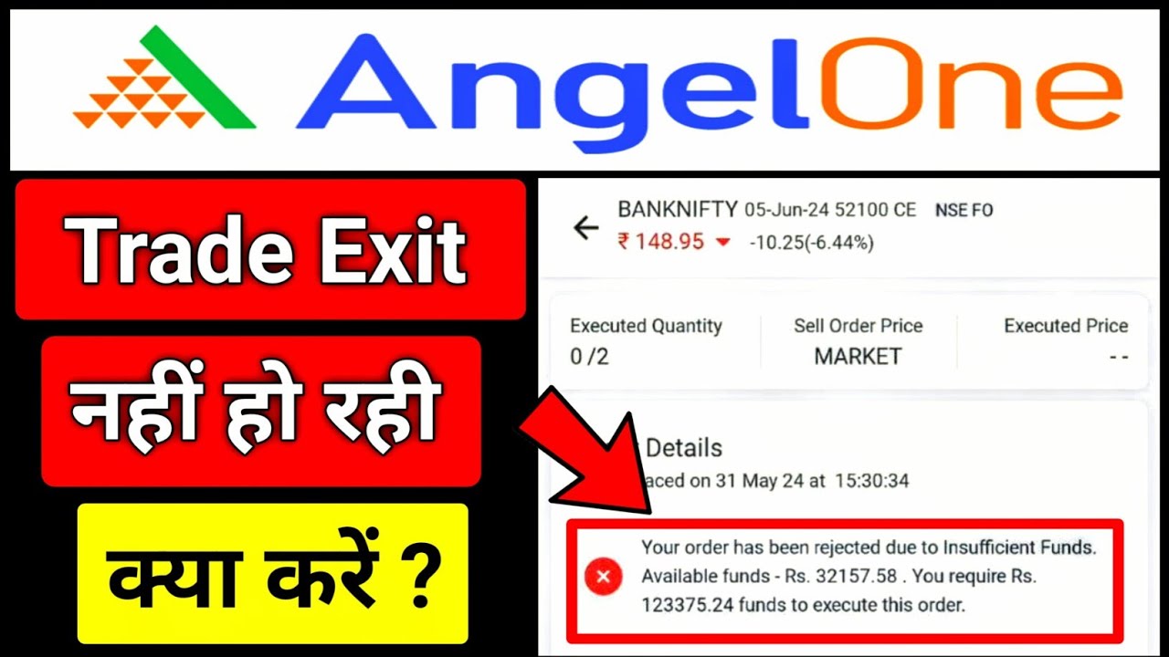 AngelOne Option Trade Exit Problem Solved | How to Exit Trade in ...