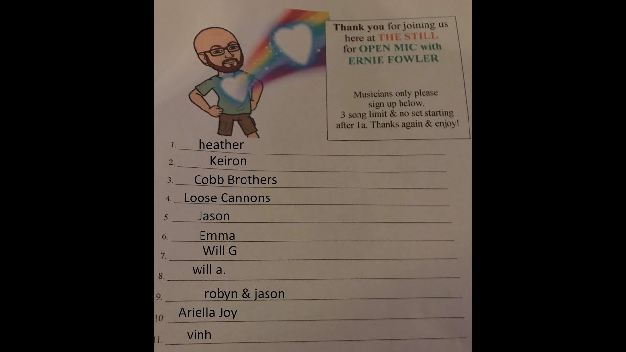 Virtual Open Mic - Ernie Fowler Tribute - YouTube