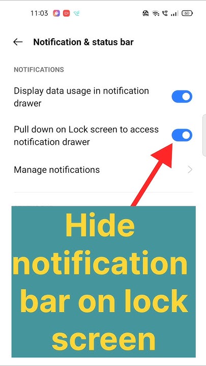 How To Hide Notification Bar On Android | Hide Notification Bar On Lock Screen | Hide Status Bar ...