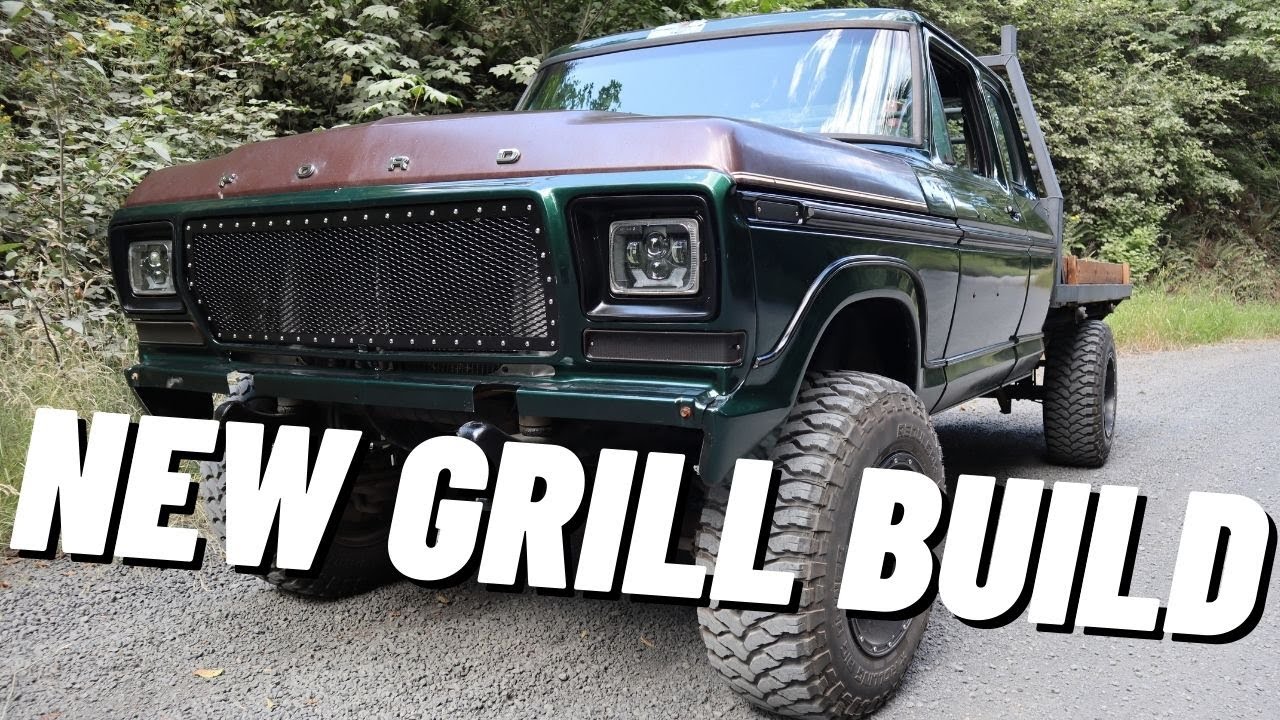 Fabricating a Grill For The 1979 super cab - YouTube