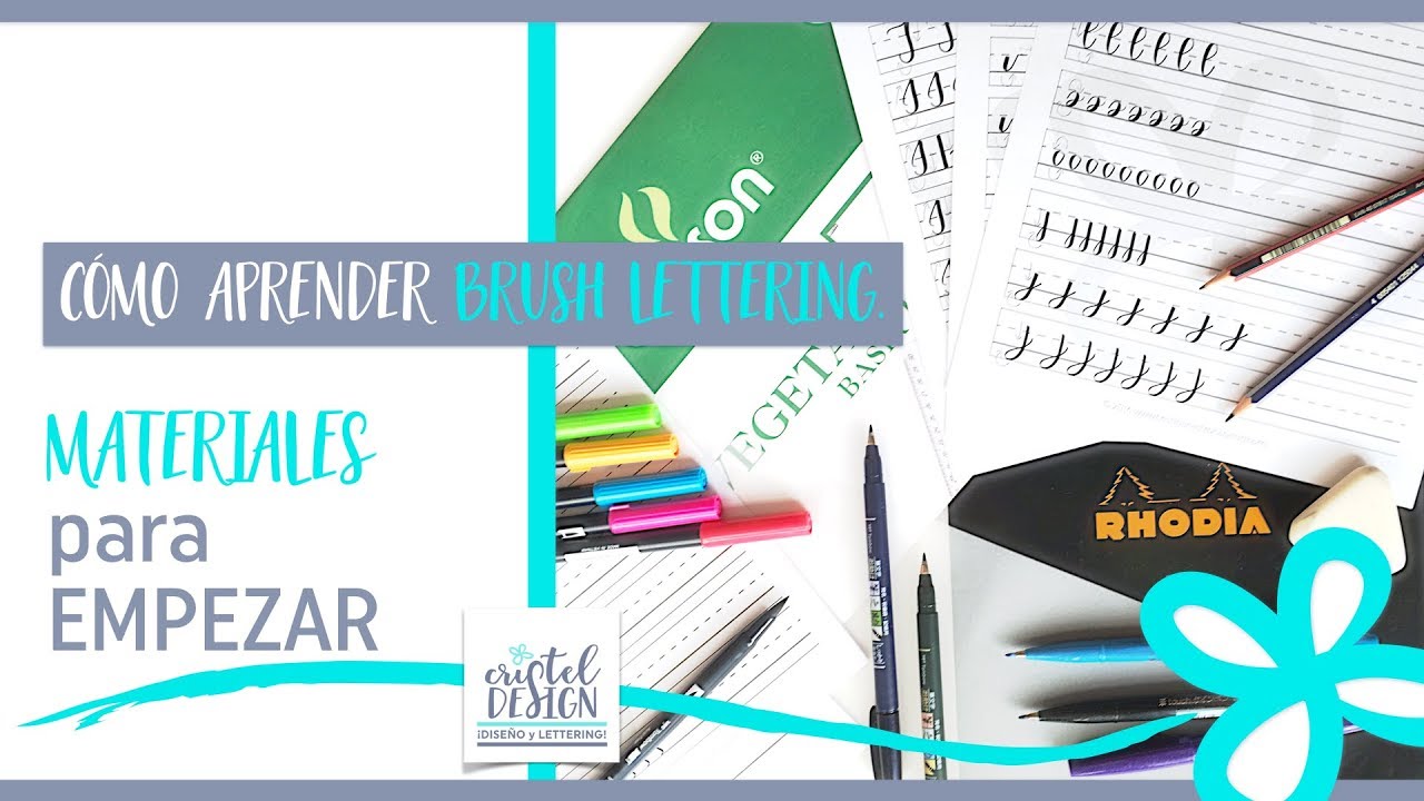 APRENDER LETTERING: 2. MATERIALES NECESARIOS PARA EMPEZAR - YouTube