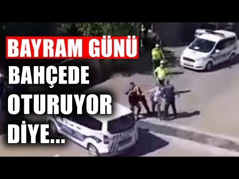 Evinin Önünde Oturan Aileyi Polis Darp Etti