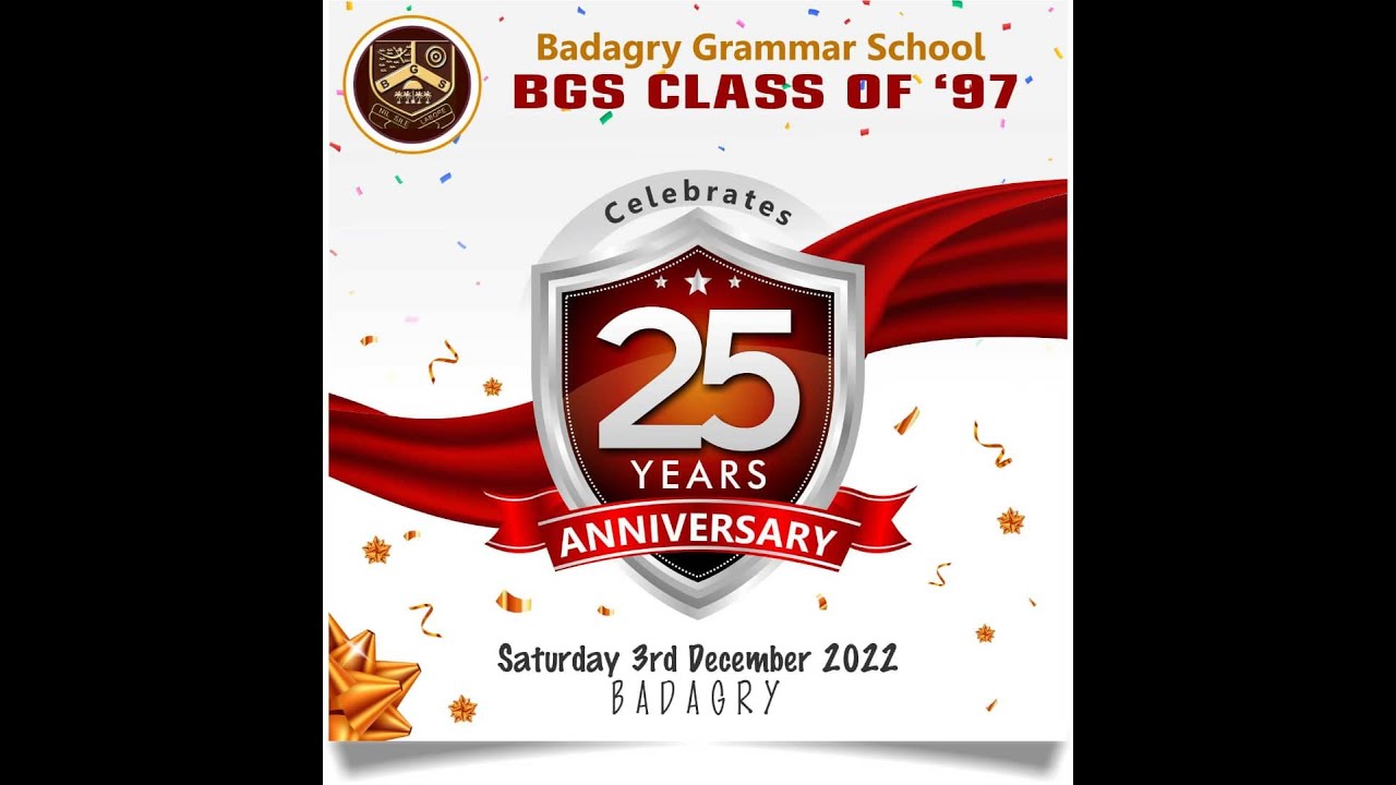 BGS CLASS OF '97 | 25TH ANNIVERSARY CELEBRATION - YouTube