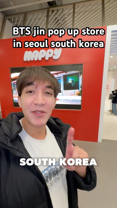 BTS jin pop up store in seoul south korea #btsjin #btsarmy #jinbts #seoulpopup - YouTube