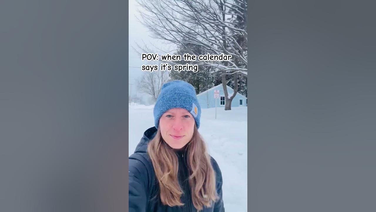 Spring Snowstorm Can’t Stop Me #daily #walk #non-negotiable - YouTube