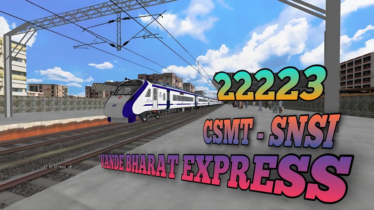 22223 CSMT - SNSI VANDE BHARAT EXPRESS - YouTube