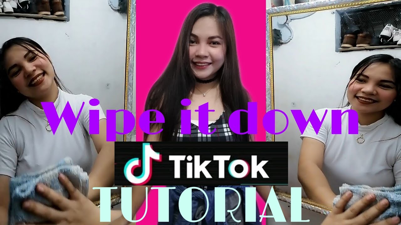 Wipe it down challenge TIKTOK TUTORIAL!! (very easy!) - YouTube