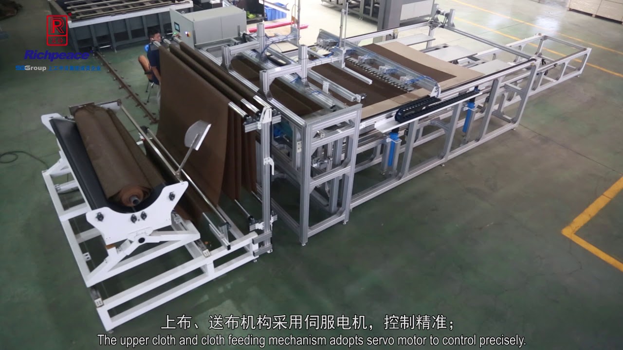 Richpeace Automotive Sunproof Fabric Specialed Pulling Machine - YouTube