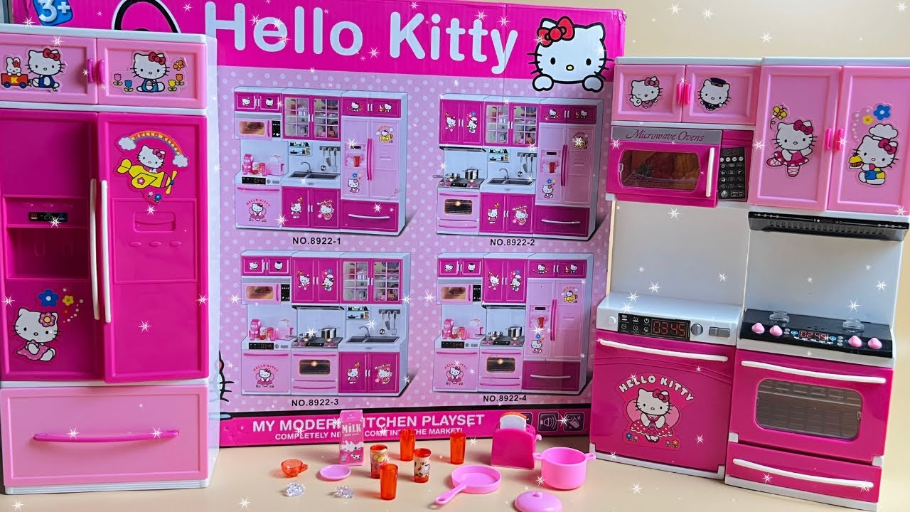 14 Minutes Satisfying with Unboxing Hello Kitty Kitchen Playset| Toys ...