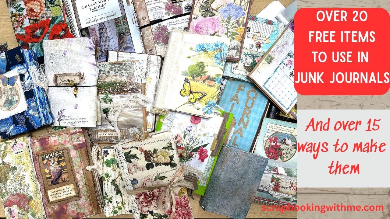 20 + FREE Items to use in Junk Journals + 15 Ways to Make Them FREE ...