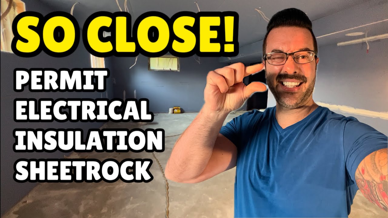 Building My Man Cave! Phase 2: Permit, Electrical, Insulation ...